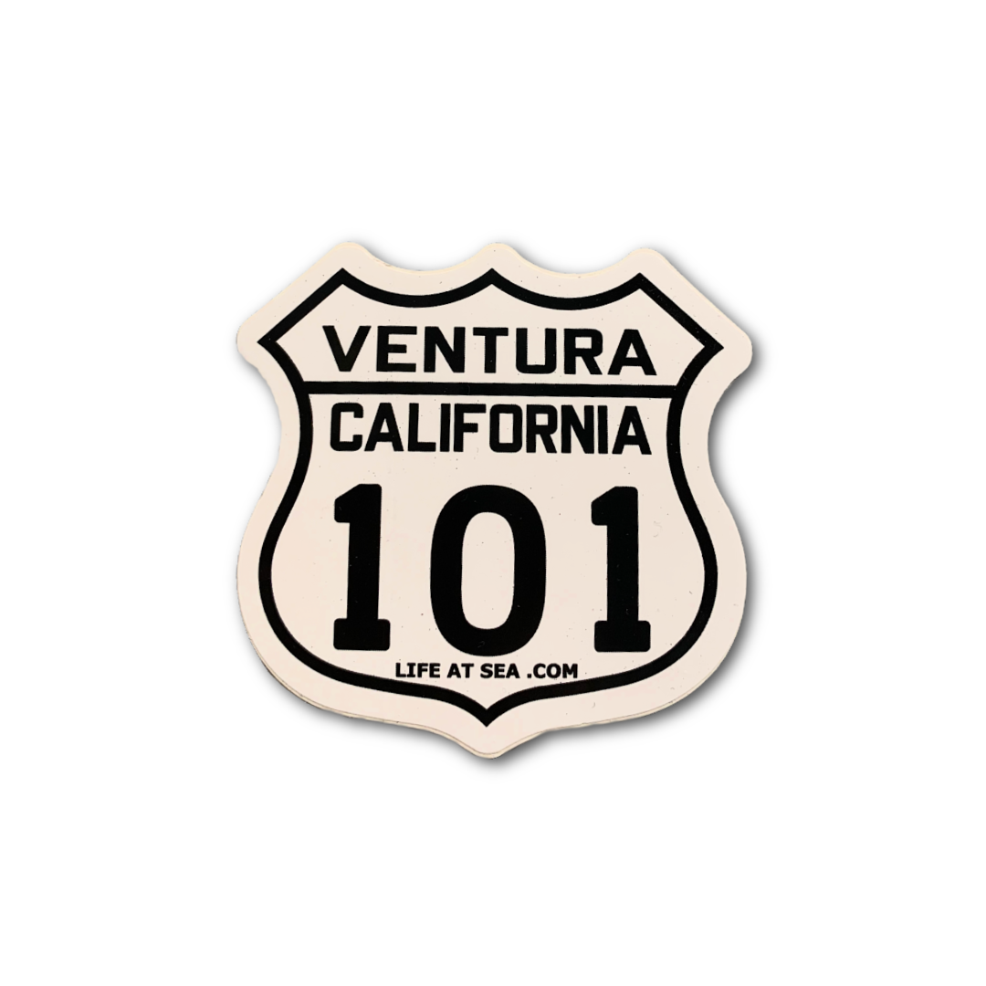 Ventura 101 Freeway Sticker MINI – Very Ventura Gift Shop & Gallery