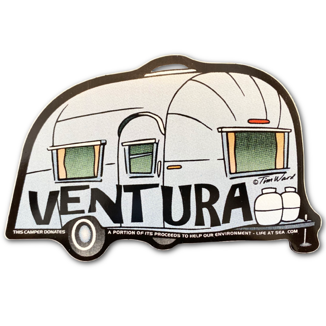 Beach Camper Ventura Sticker – Very Ventura Gift Shop & Gallery