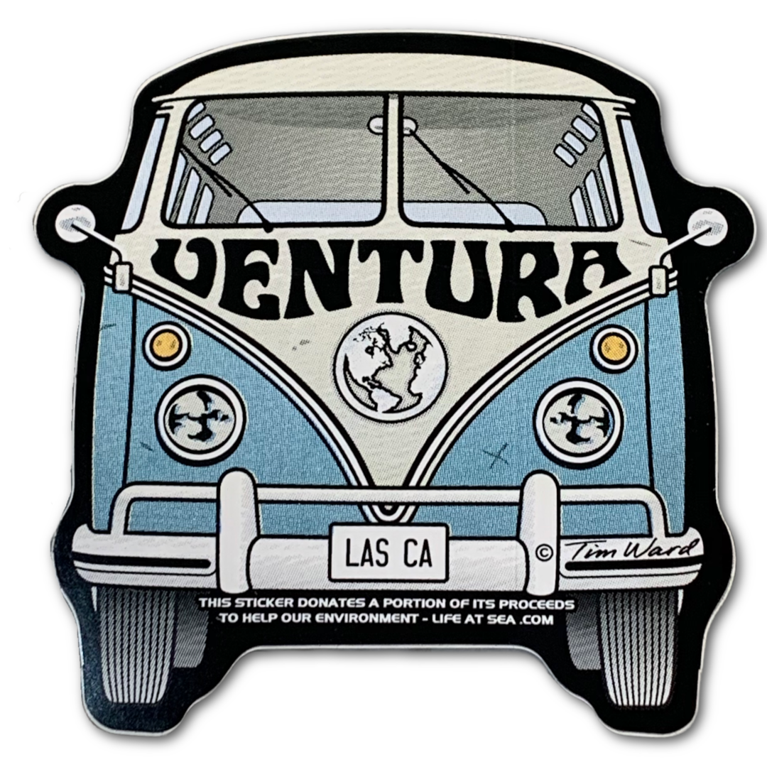 Ventura VW Bus Front Sticker – Very Ventura Gift Shop & Gallery