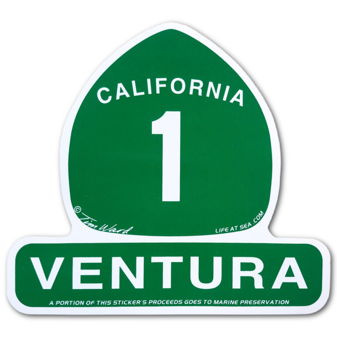 Ventura Highway 1 Sticker – Very Ventura Gift Shop & Gallery