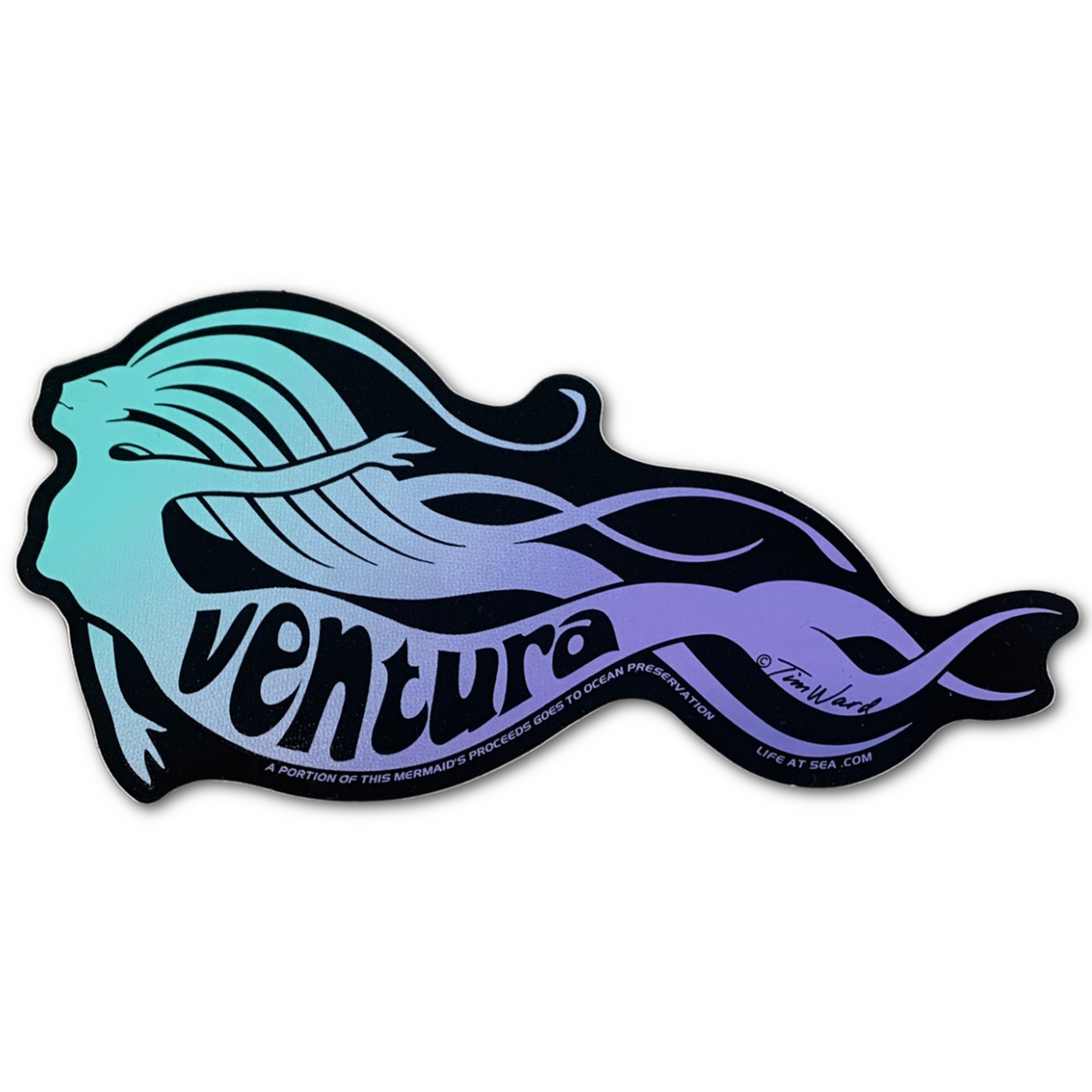 Ventura Mermaid Sticker – Very Ventura Gift Shop & Gallery