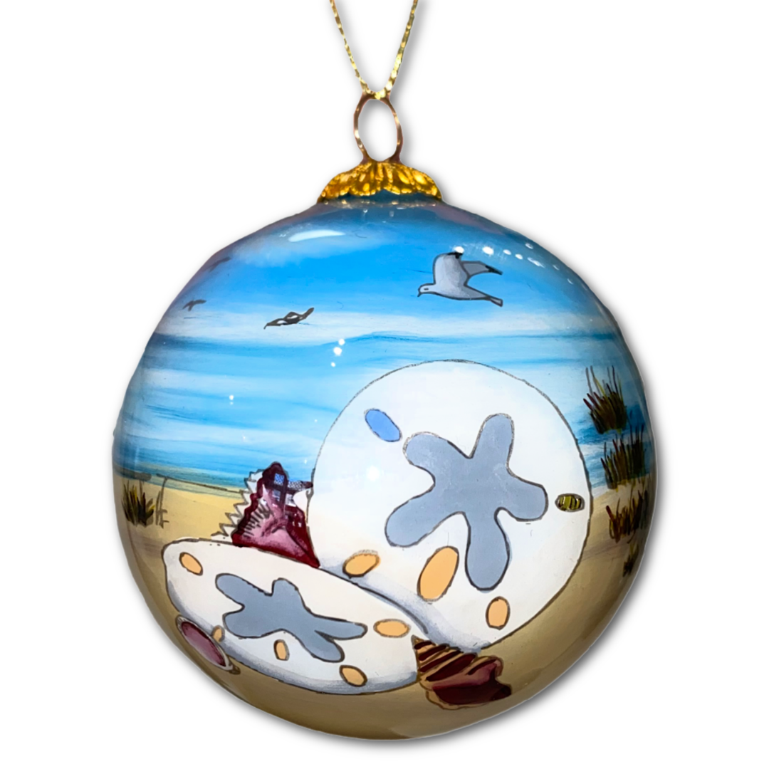 Sand Dollar Ventura Ball Ornament – Very Ventura Gift Shop & Gallery